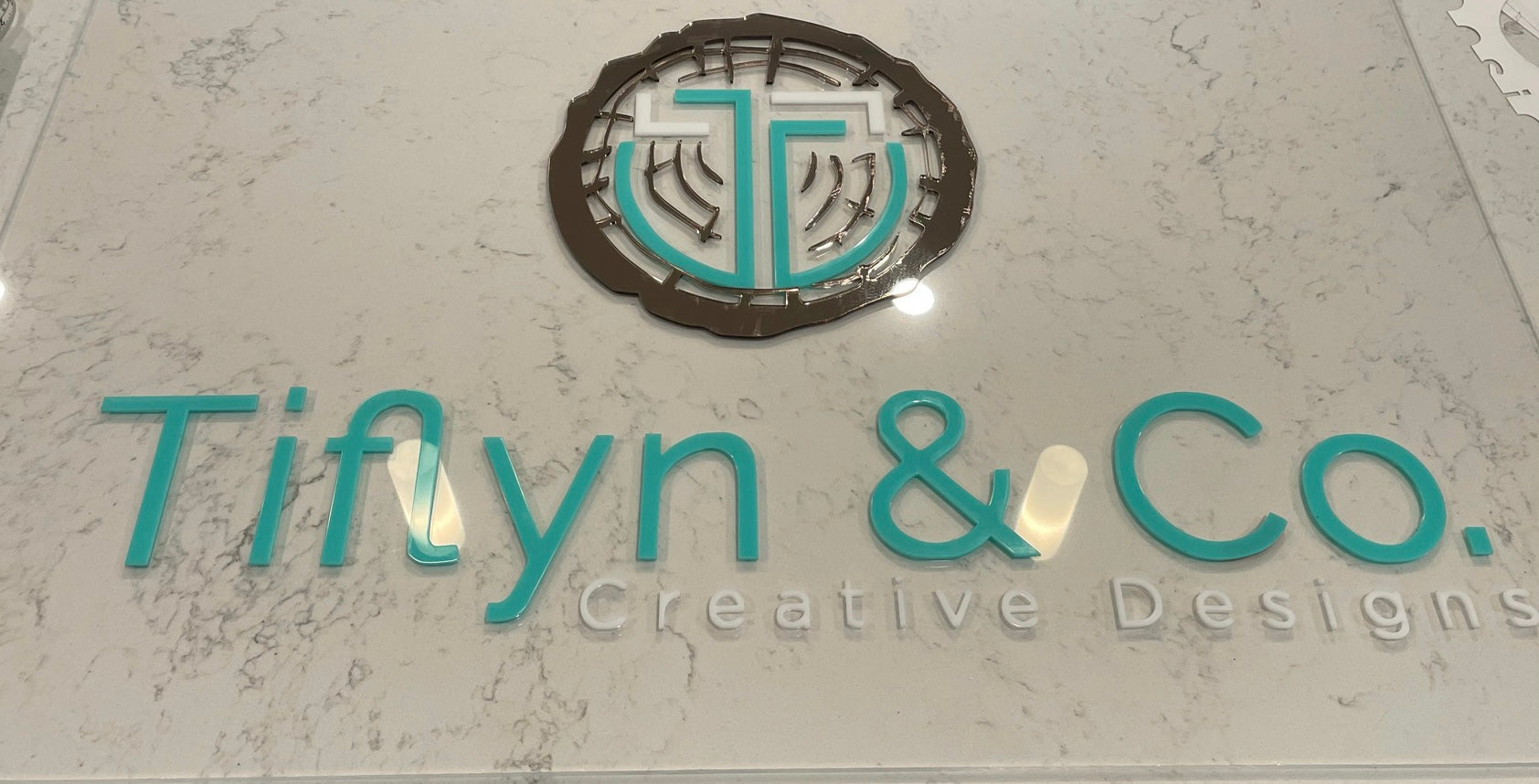 Acrylic 3D rectangular signs – Tiflyn & Co. Creative Designs