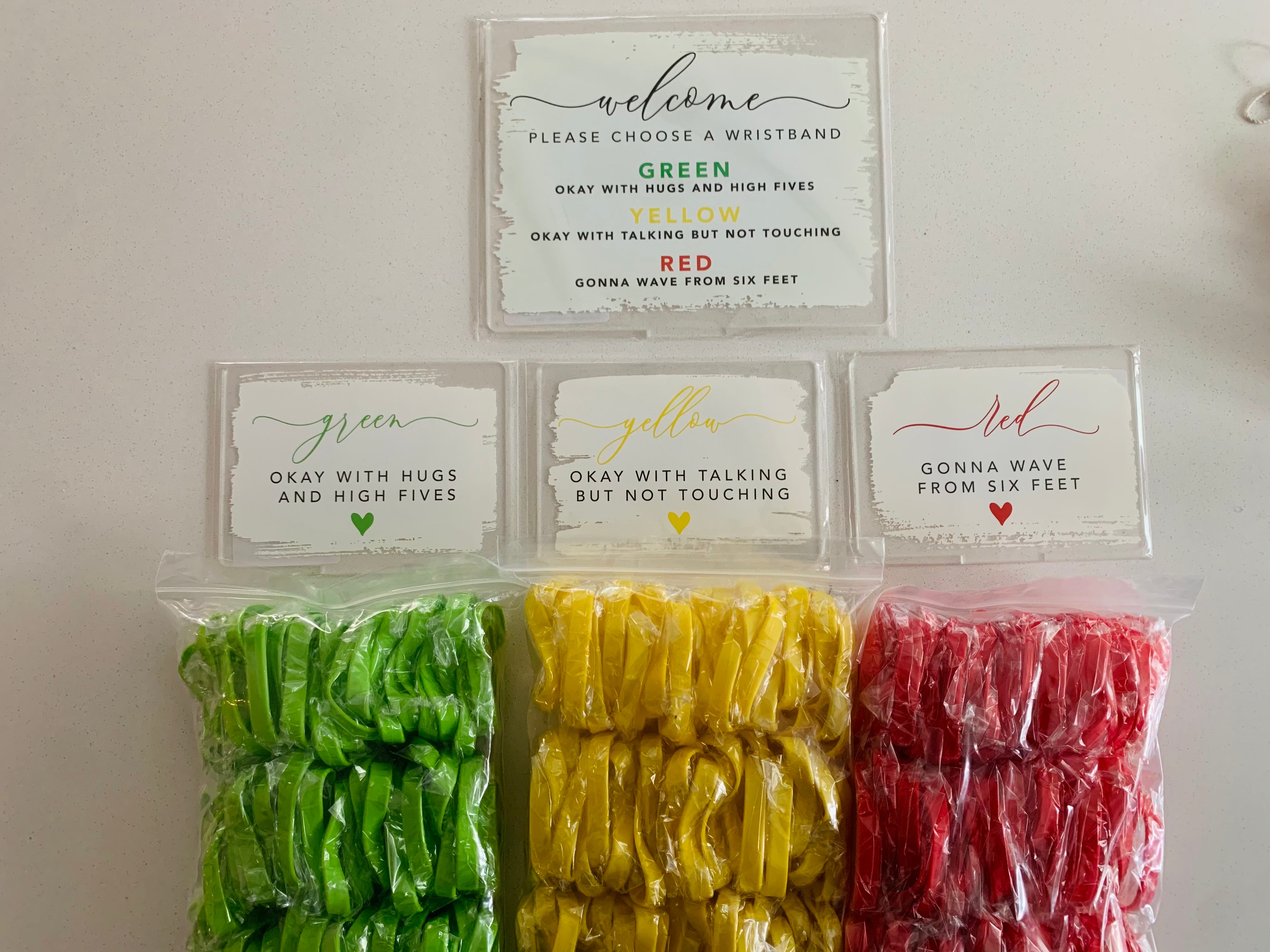 Social Distancing Acrylic Sign Set – Tiflyn & Co. Creative Designs