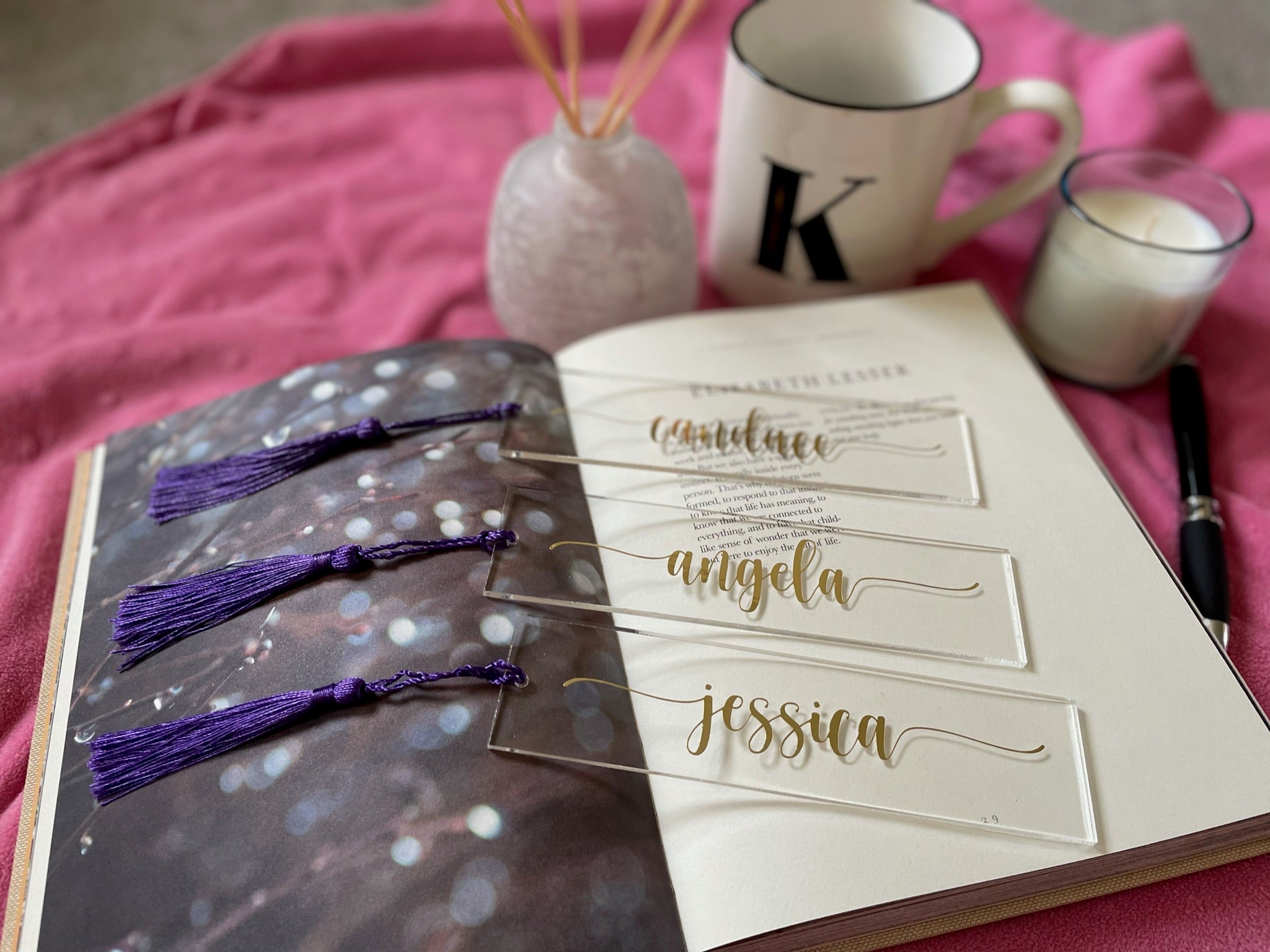 Customized acrylic bookmarks – Tiflyn & Co. Creative Designs